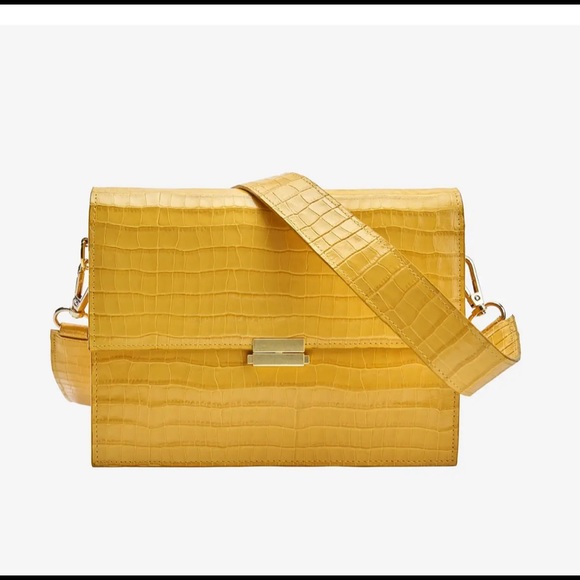 Tusk | Bags | New Tusk Glazed Embossed Crocodile Marbella Reka Cross ...